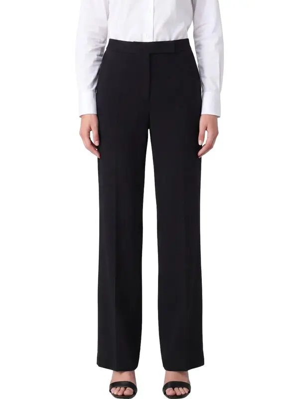 Max Mara High-waisted Straight-leg Tailored Trousers - Black