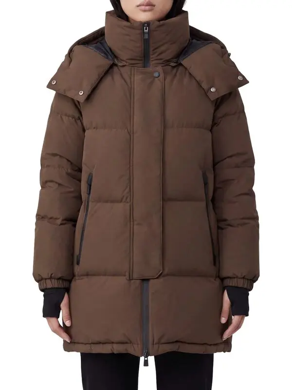 Herno Short Hooded Quilted Nylon Down Jacket With Water-repellent Finish - Green