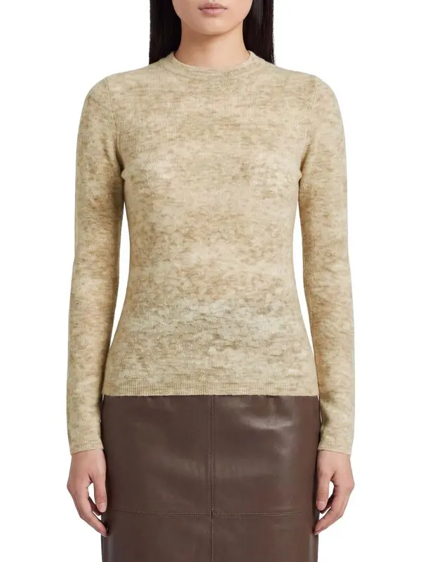 Brunello Cucinelli Lace Knit Sweater - Beige