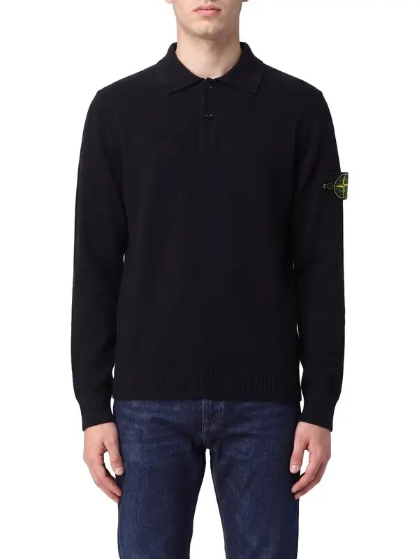 Stone Island Wool Knit Jumper - Black
