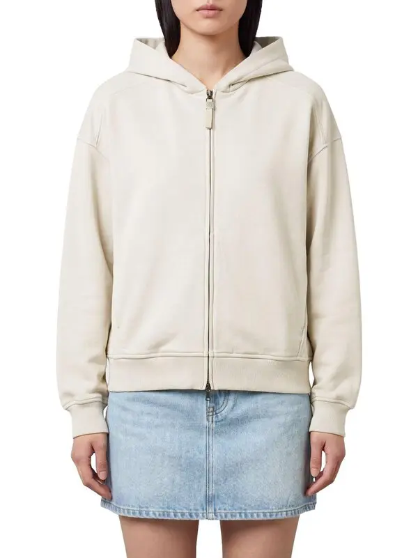 Brunello Cucinelli Full Zip Hoodie - Beige
