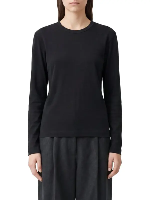 LEMAIRE Long Sleeve Crewneck - Black