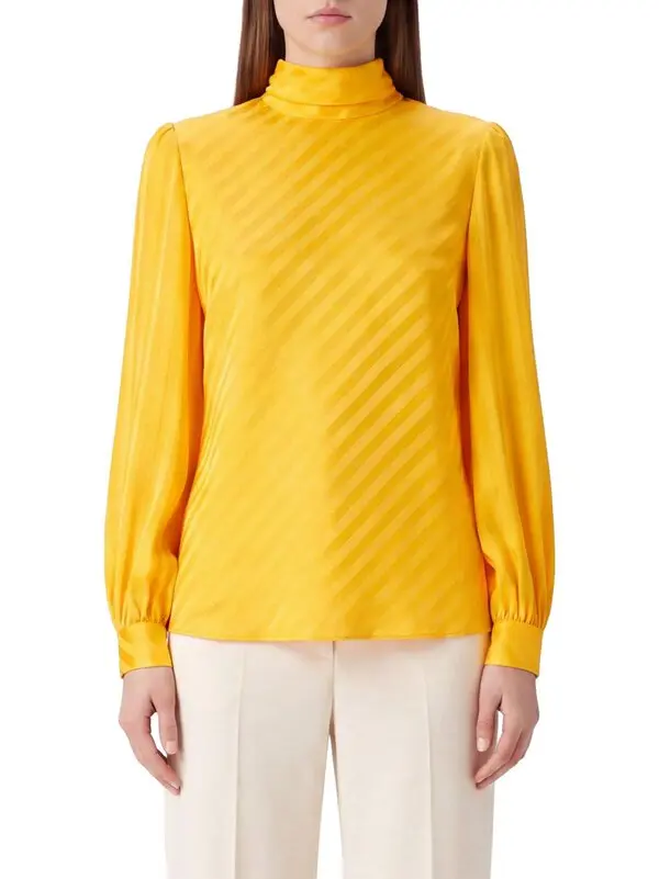 Valentino Garavani Textured Long Sleeve Shirt - Yellow