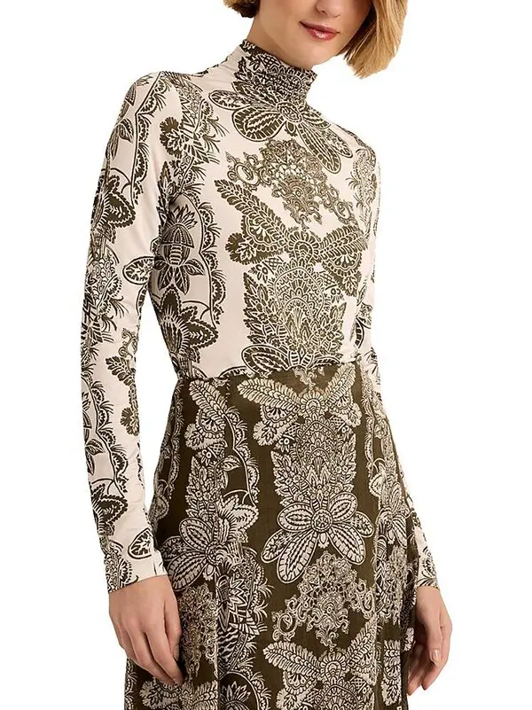 MARIE OLIVER Eloise Turtleneck Top - Chantilly