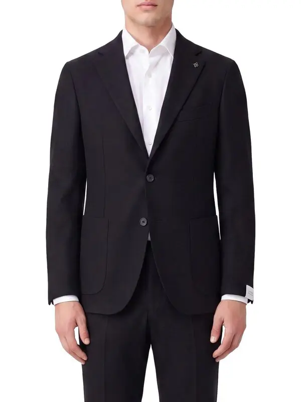 Tagliatore Single-breasted Wool And Cashmere Blazer With Peak Lapels - Blue