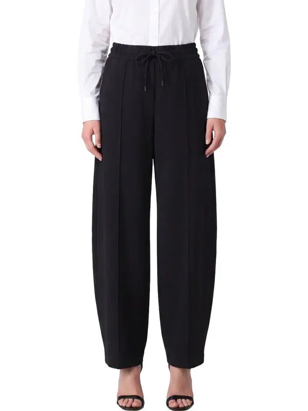 Max Mara Olmo Wide-leg Technical Fabric Jogging Trousers - Black