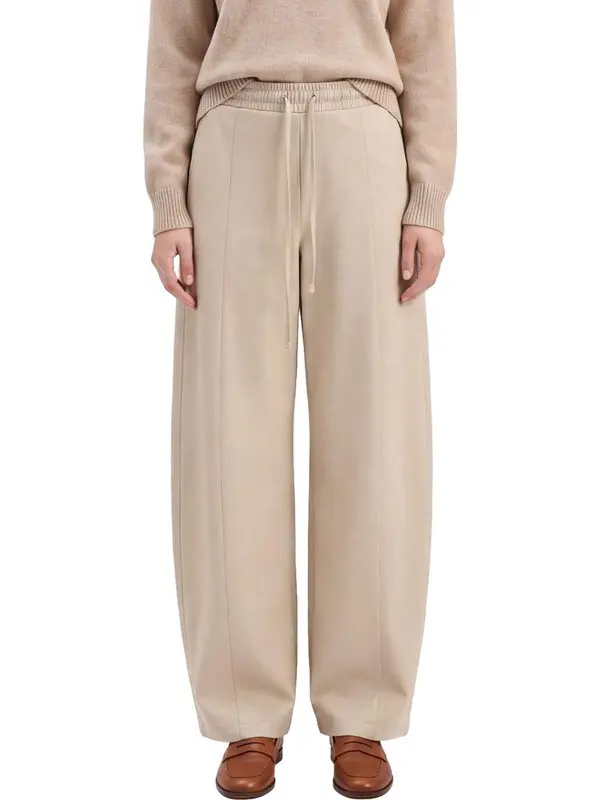 Max Mara Olmo Wide-leg Technical Fabric Jogging Trousers - Grey