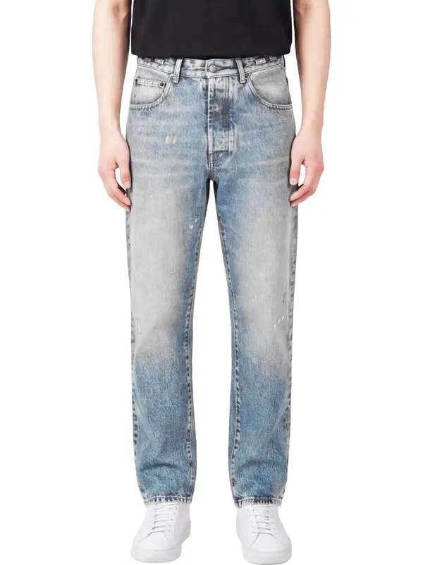 DARKPARK Straight Fit Five-pocket Cotton Denim Jeans - Blue