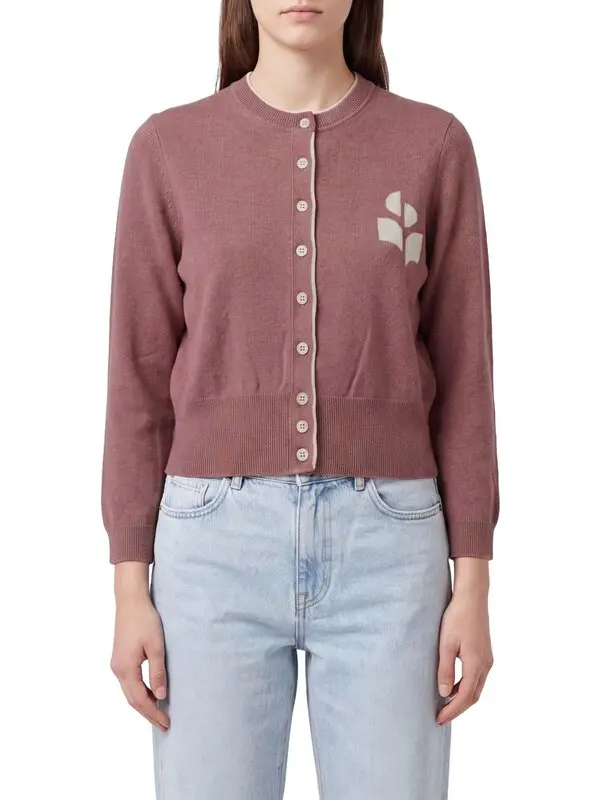 Isabel Marant Étoile Cardigan With Emblem - Grey