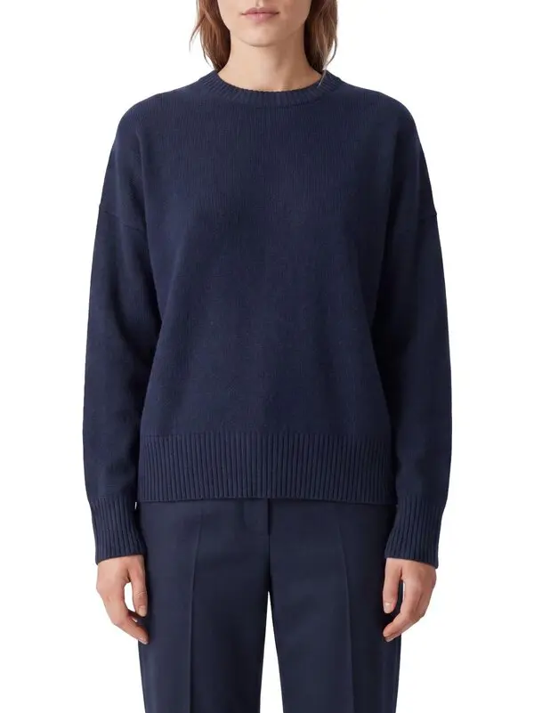 Loulou De Saison 100% Cashmere Crewneck Sweater - Black
