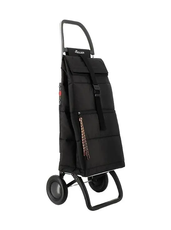 ROLSER Big Polar 2 Wheel Foldable Shopping Trolley - Black