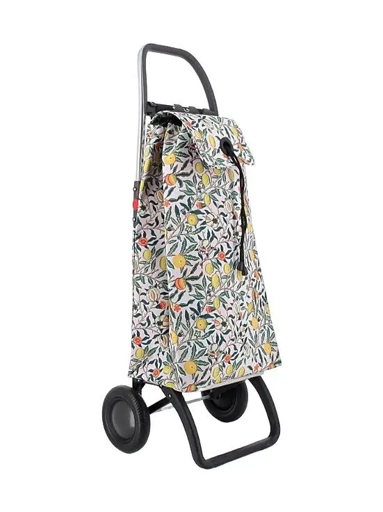 ROLSER I-max William Morris 2 Wheel Foldable Shopping Trolley - Pomegranate