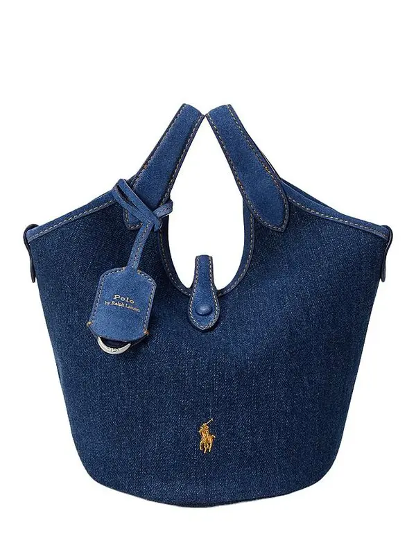 Polo Ralph Lauren Small Denim Tote Bag - Blue