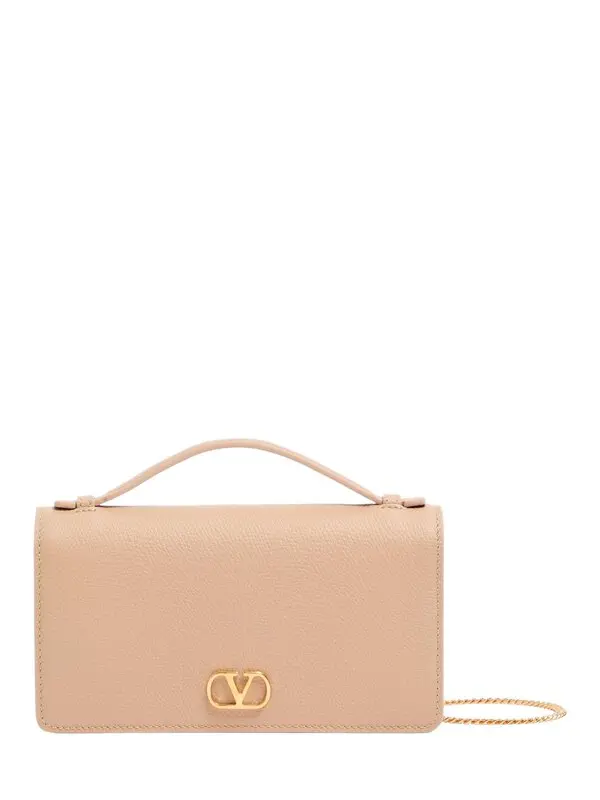 Valentino Garavani Leather Mini Crossbody Bag - Rosa