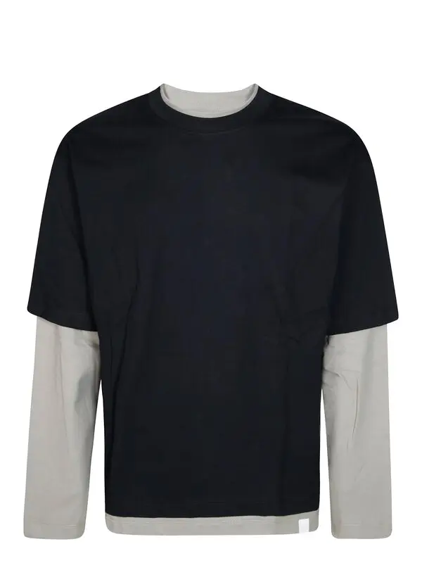 WOC Contrast Sleeve T-shirt - Nero