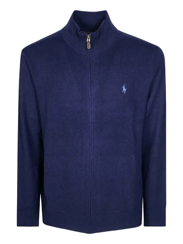 Polo Ralph Lauren Long Sleeve Full-zip Polo Shirt - Blu