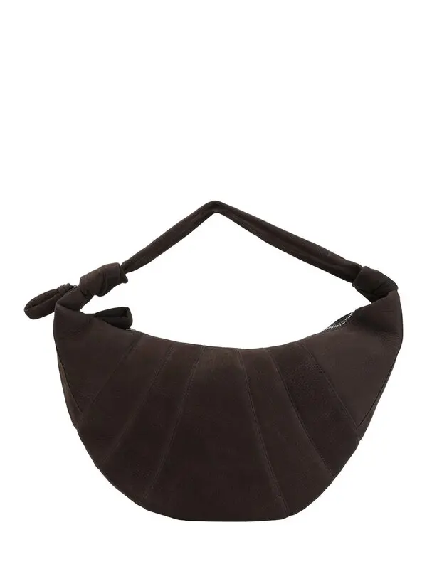 LEMAIRE Leather Croissant Shoulder Bag - Brown