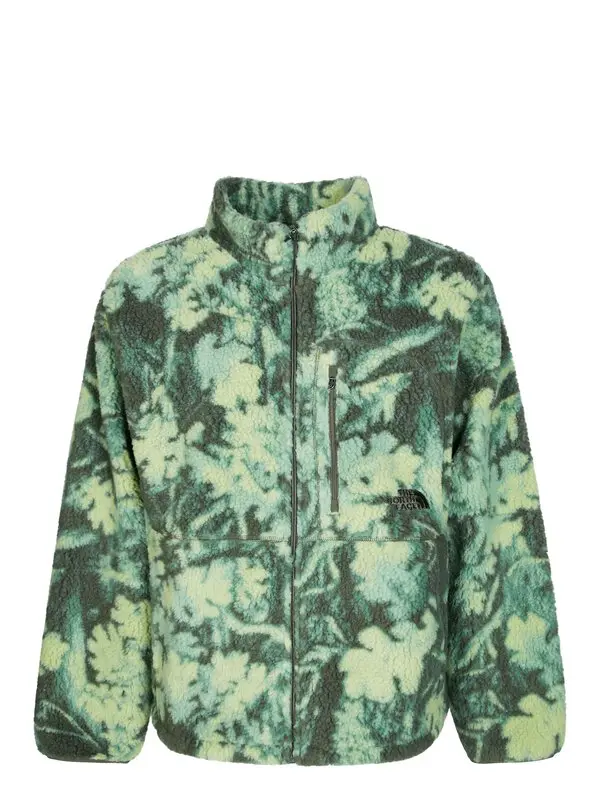 The North Face Extreme Pile 2 Full-zip Jacket With Stand Collar And Zip Up - Verde