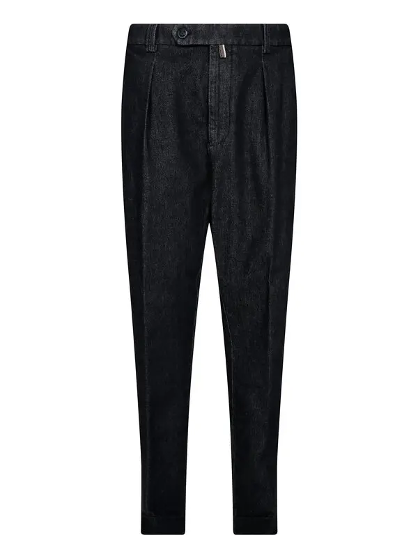 BERWICH Tailored Cotton Pants - Nero