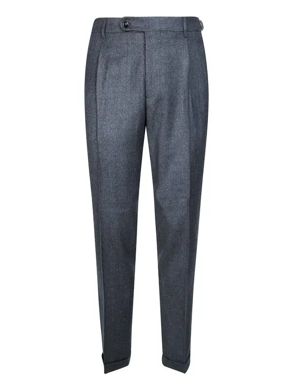 BERWICH Tailored Stretch Cotton Blend Pants - Grigio