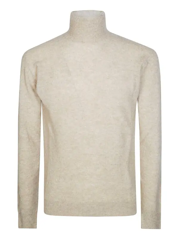 Altea Cashmere Merino Blend Turtleneck Sweater - Beige
