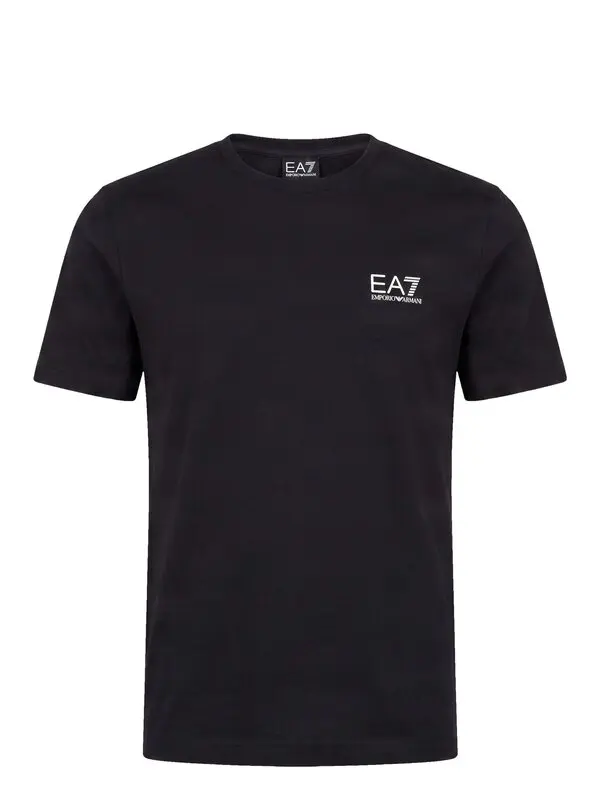 EA7 S Logo Crewneck T-shirt - Black