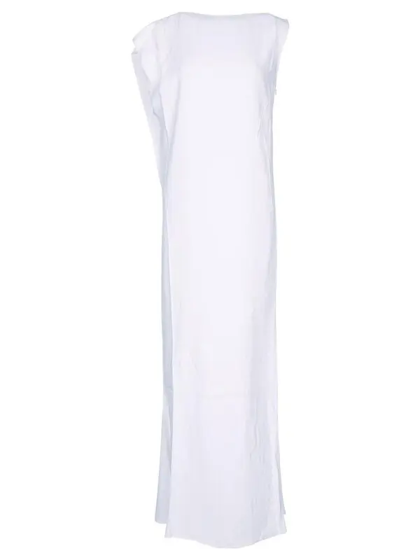 Jacquemus Sculpted Draped Maxi Dress - White