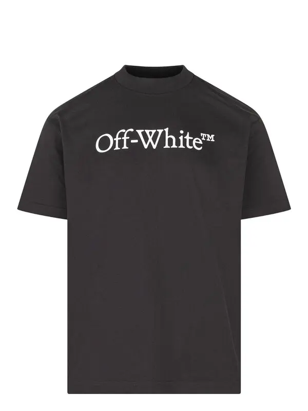 Off-White Logo Regular Fit T-shirt - Black-white