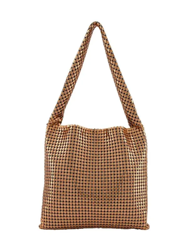 Rabanne Pixel Chainmail Tote Bag - Brown
