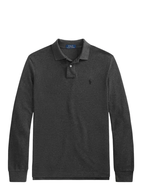 Polo Ralph Lauren Custom Slim Fit Mesh Polo Shirt - Grey