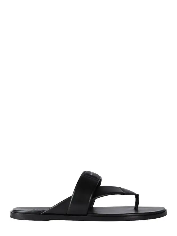 Givenchy Leather Thong Sandals - Black