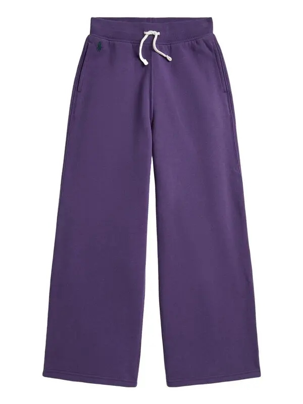 Polo Ralph Lauren Wide-leg Sweatpants With Drawstring Waist - Purple
