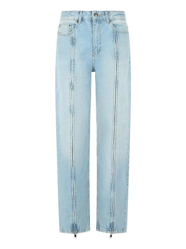 ROTATE BY BIRGER CHRISTENSEN Light Wash Straight Leg Jeans - Blue