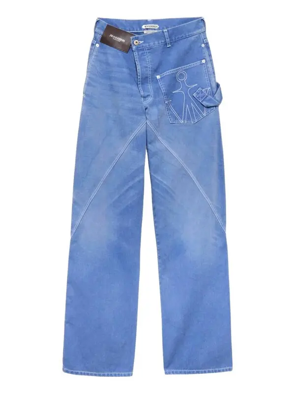 J.W.ANDERSON J.w. Anderson Wide-leg Denim Trousers - Blue