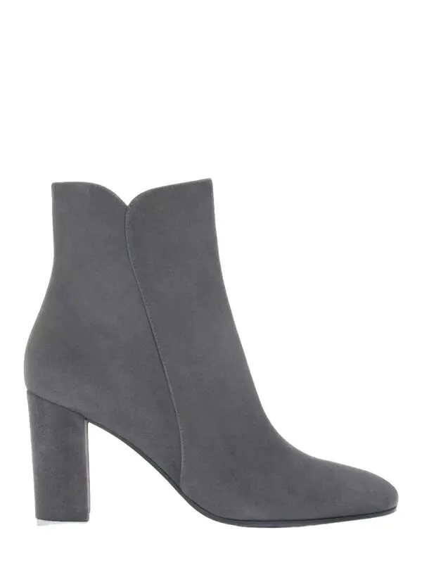 GIANVITO ROSSI Suede Zip Up Ankle Boots - Grey