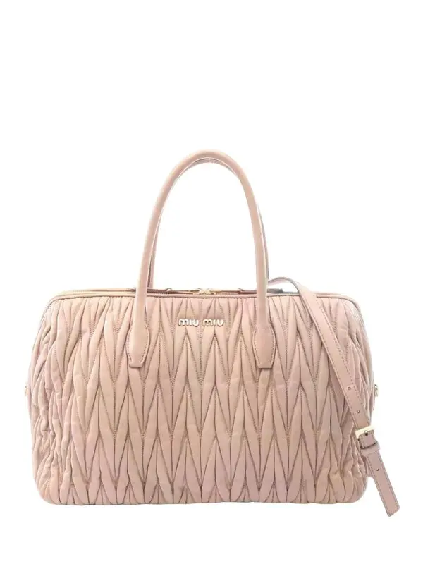 Miu Miu Matelassé Tote Bag - Pink