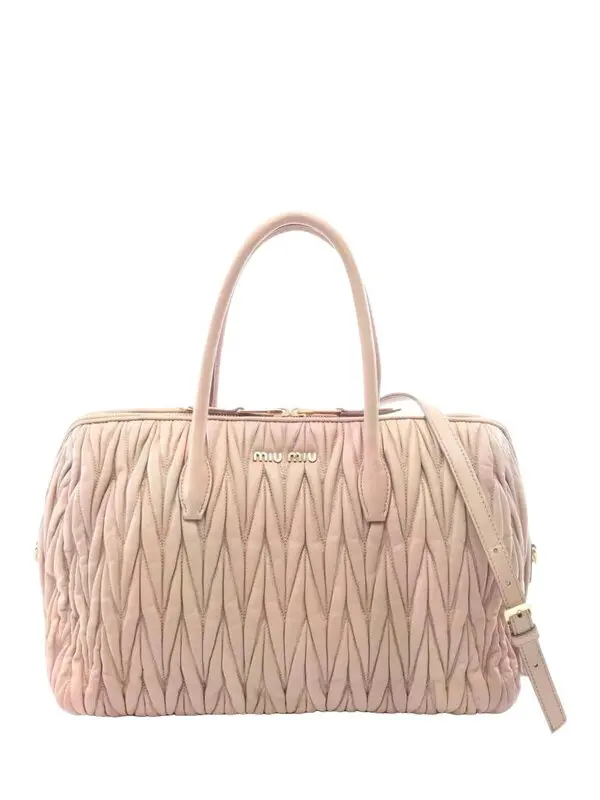 Miu Miu Matelassé Tote Bag - Pink