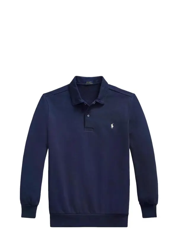 Polo Ralph Lauren Loopback Cotton Collared Sweatshirt - Blue