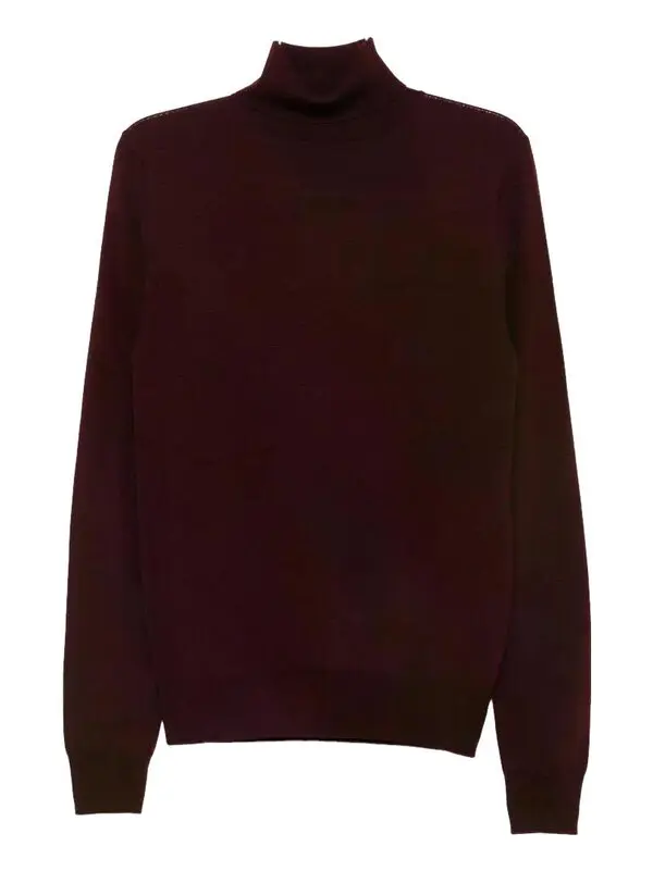 THE FRANKIE SHOP Eve Turtleneck Long-sleeve Sweater - Red