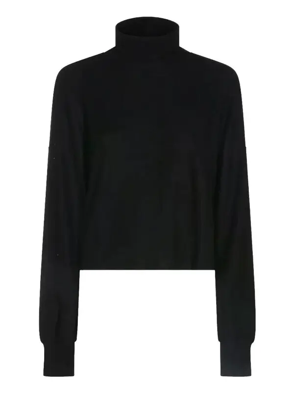 THOM KROM Roll Neck Long Sleeve Sweater - Black