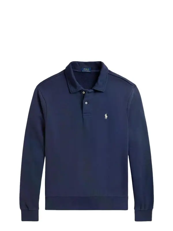 Polo Ralph Lauren Loopback Fleece Collared Sweatshirt - Blue