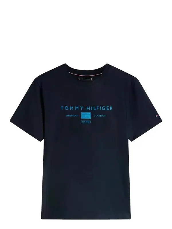 Tommy Hilfiger Logo-print Cotton T-shirt - Blue