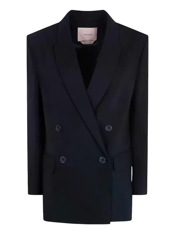 TWINSET Double-breasted Blazer - Black