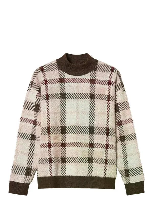 TWINSET Chequered Jacquard Jumper - Neutrals