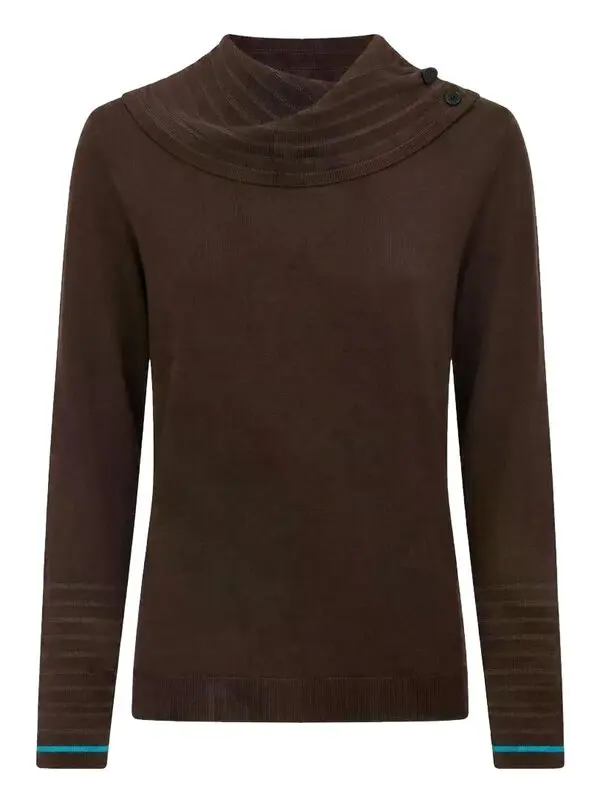 Paul Smith Merino Wool Roll Neck Sweater - Brown