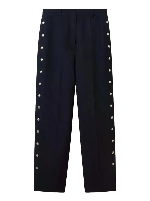 Stella McCartney Embellished Wide-leg Trousers - Blue