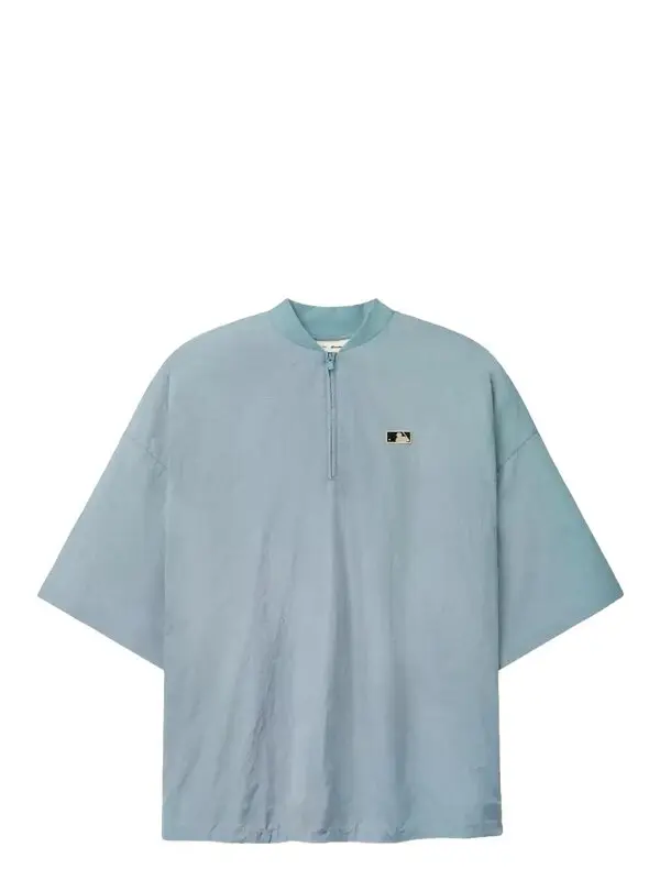 Fear Of God Mlb Logo-patch T-shirt - Blue