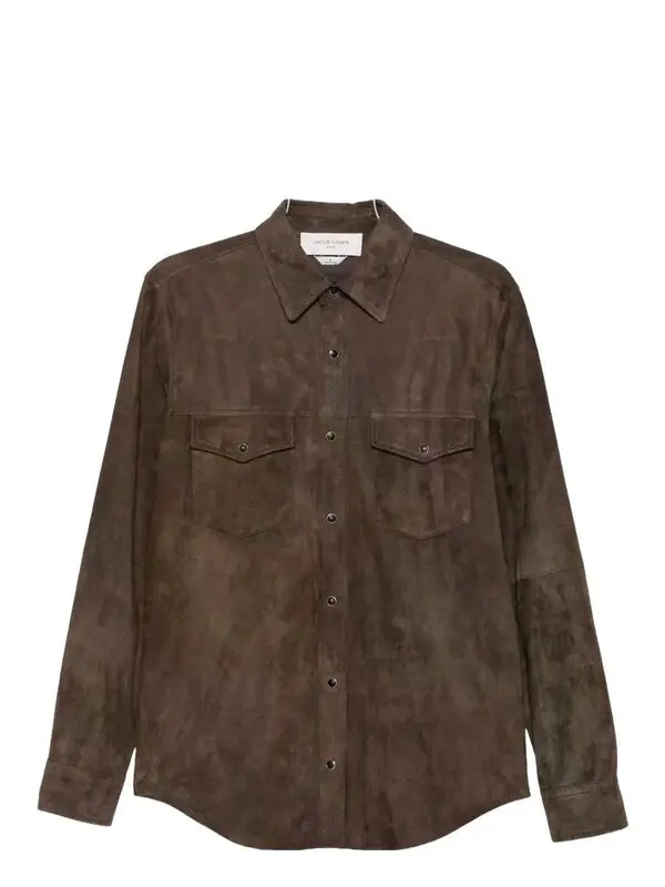 Jacob Cohen Suede Shirt Jacket - Brown