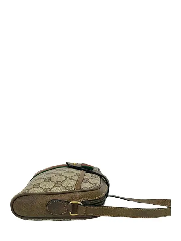Gucci Gg Supreme Web Crossbody Bag - Neutrals