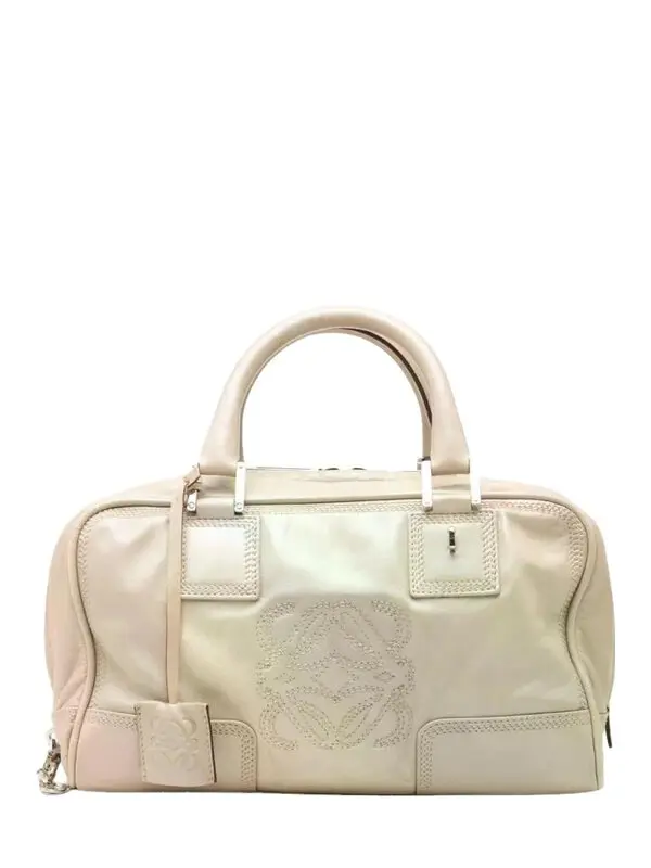 Loewe 2008 Leather Amazona 28 Handbag - Neutrals